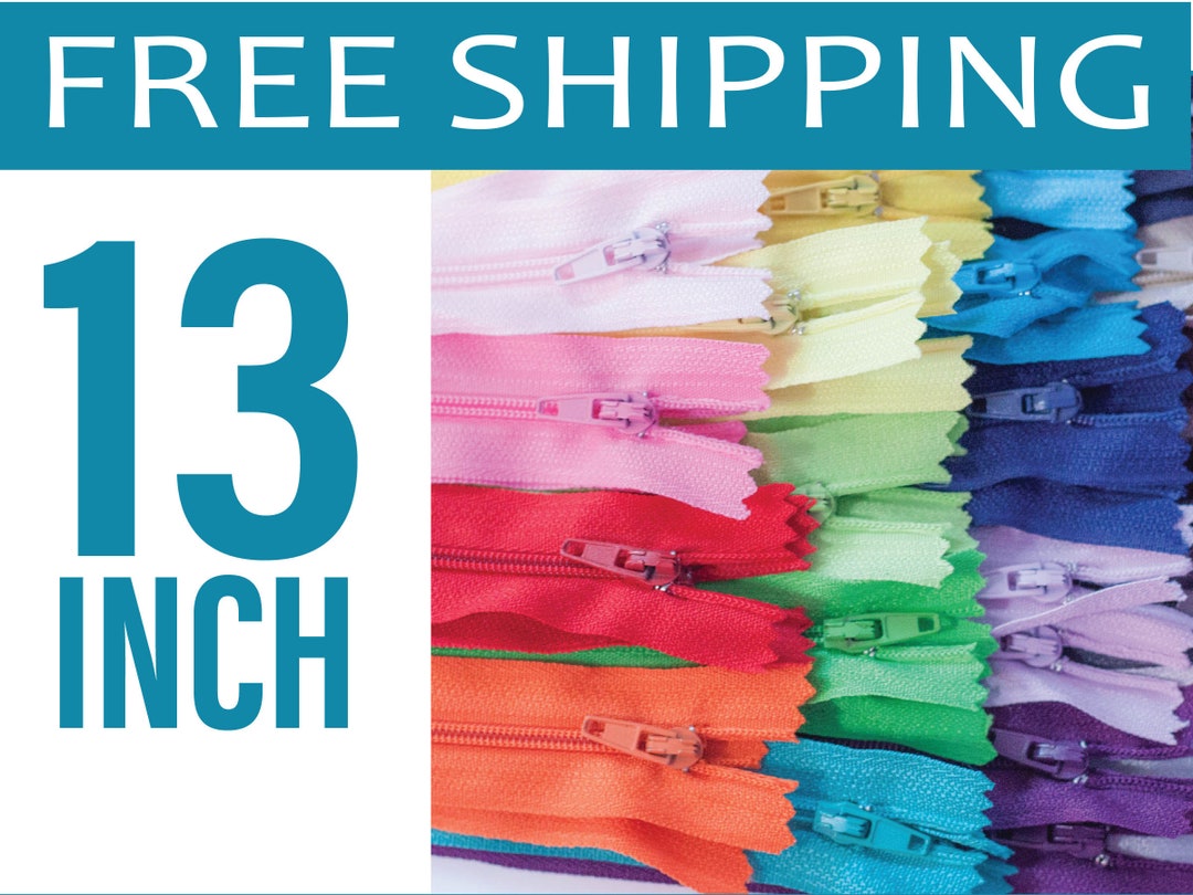 SALE - 13 Inch Rainbow Pack of Zippers - 50 Pieces - Variety Pack - Etsy