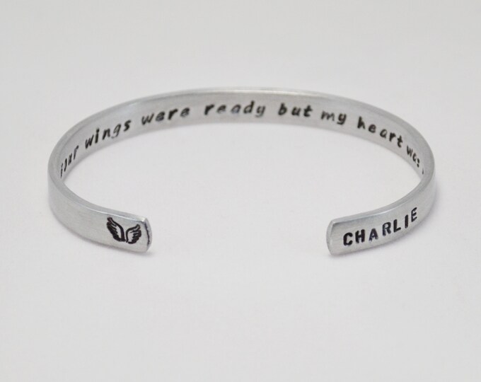 Personalized Memorial Bracelet / Sympathy Gift for Friend / Remembrance ...