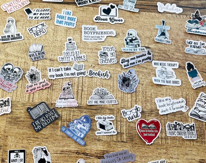 Bookish Mini Sticker Surprise Pack - Etsy