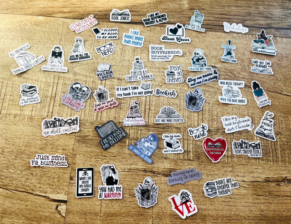 Bookish Mini Sticker Surprise Pack - Etsy