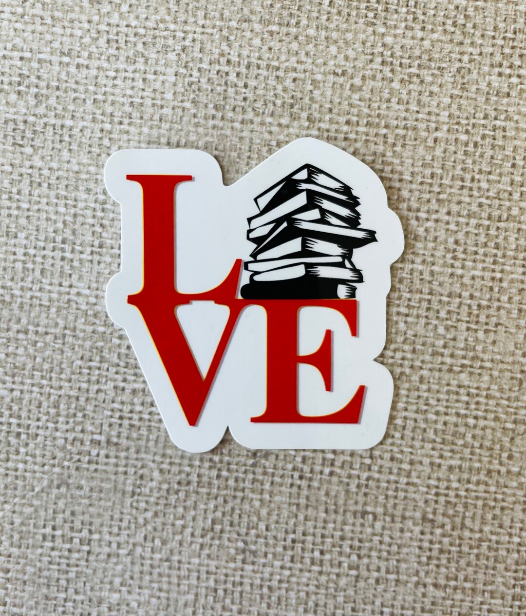 Love (books) Waterproof Sticker - Etsy