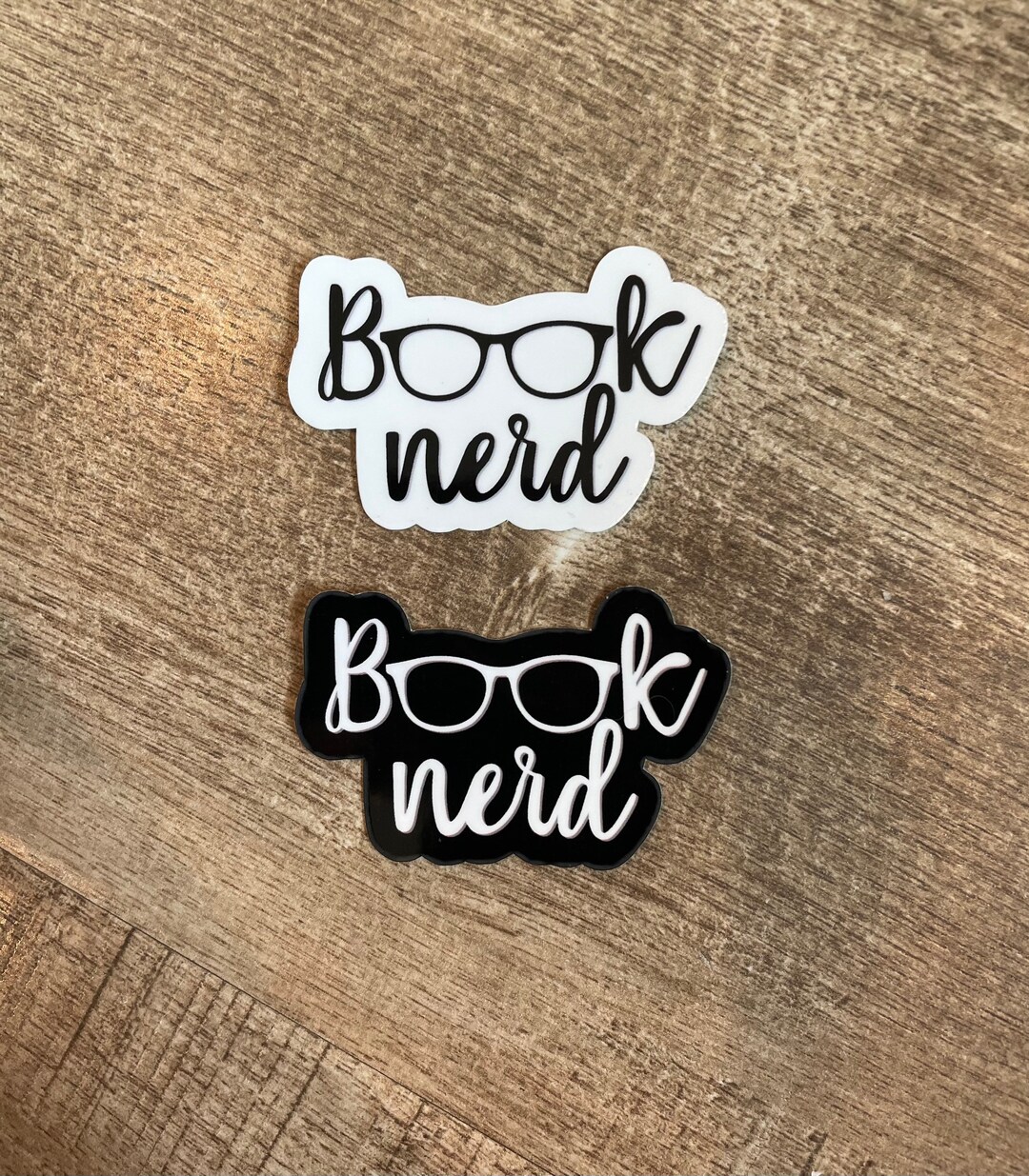 Book Nerd Cursive Waterproof Sticker - Etsy