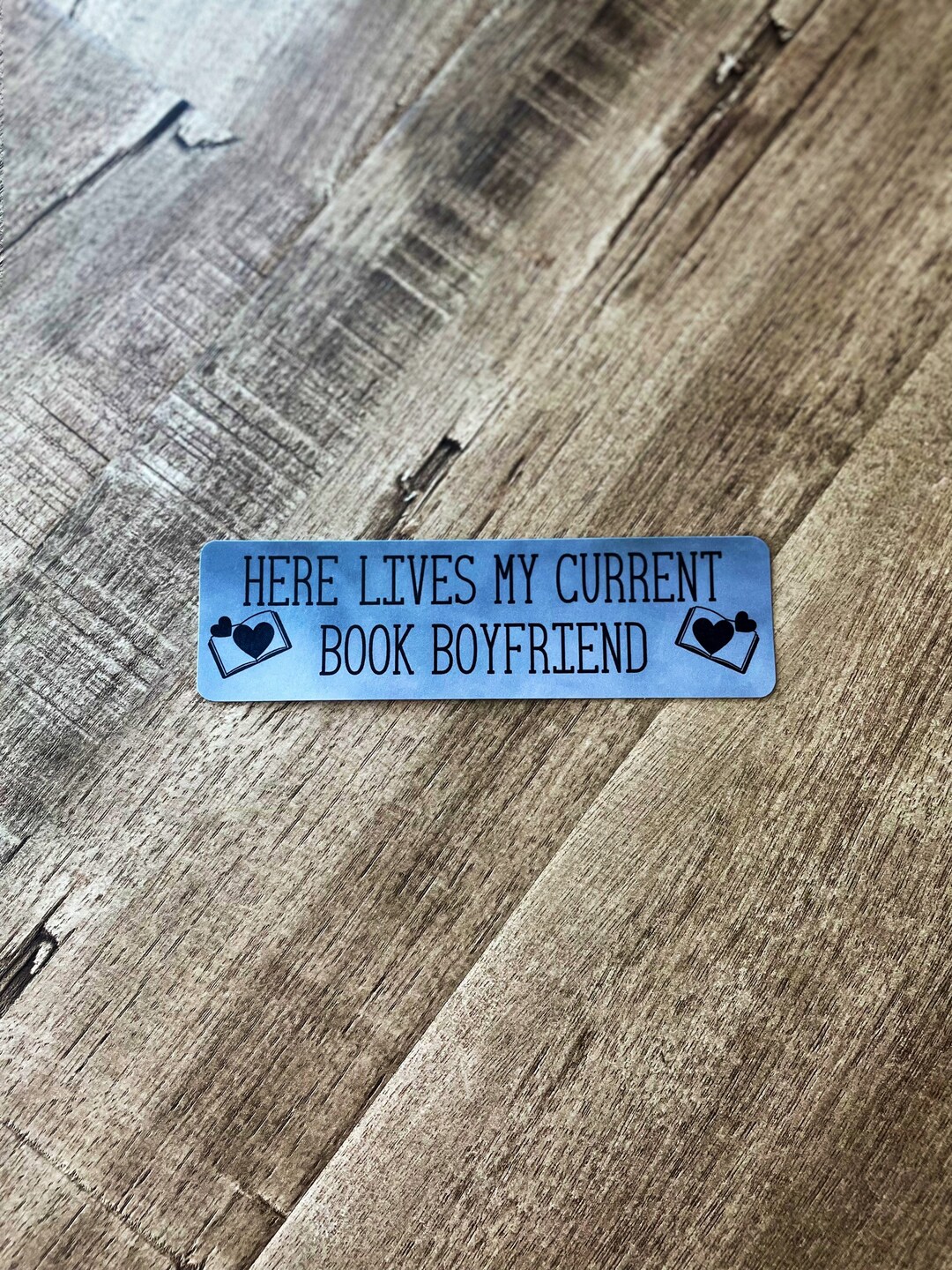 Here Lives My Current Book Boyfriend Bookmark - Etsy