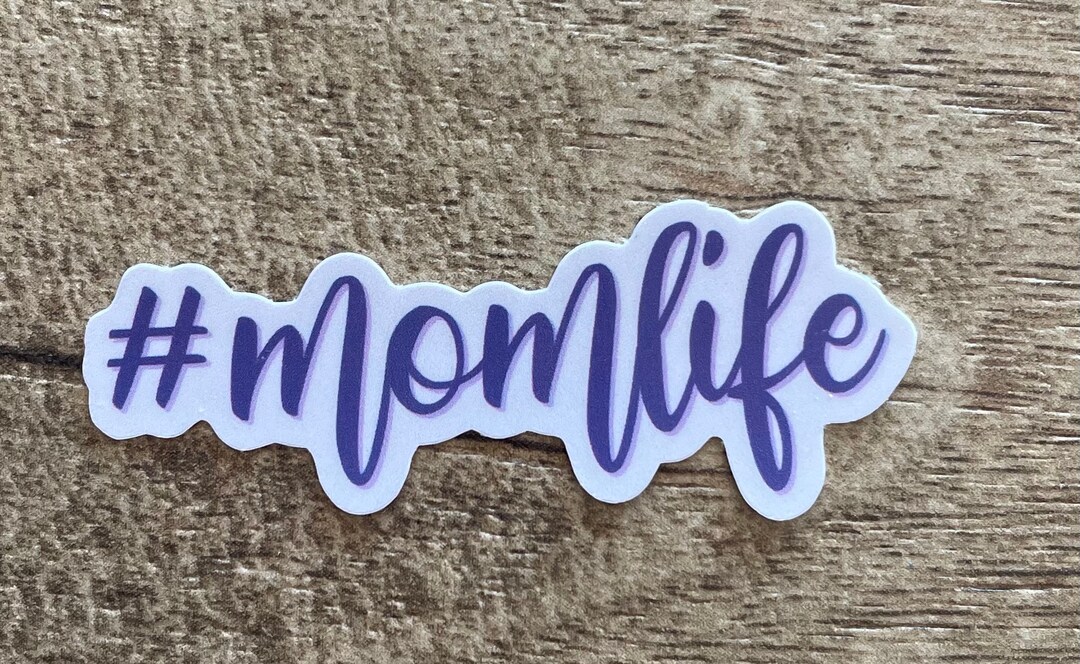 Mom Life Cursive Waterproof Sticker - Etsy