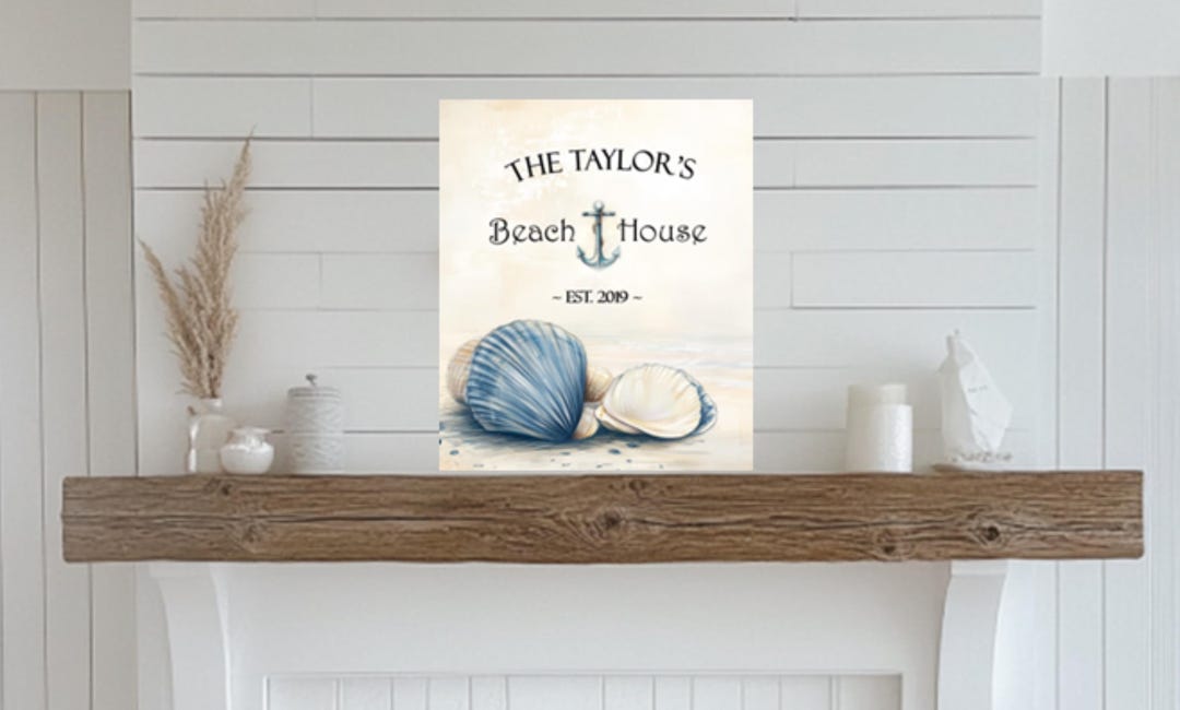 Beach Theme Welcome Personalized Sign | Ocean or Nautical Decor ...