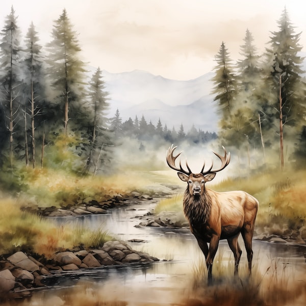 Elk Art - Etsy