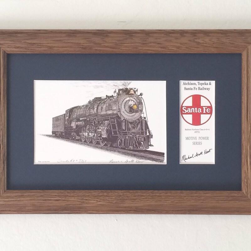Santa Fe Steam Train - Etsy