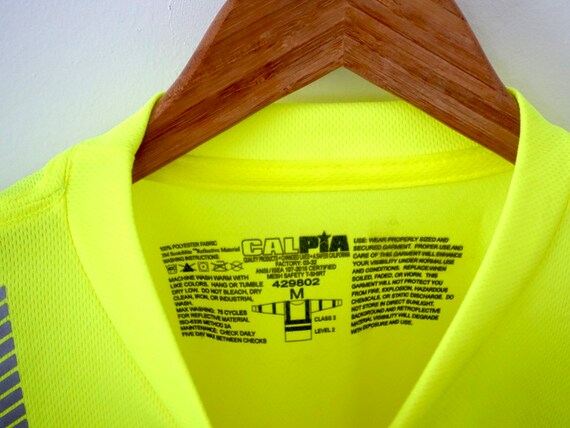 VTG 2000s Cal Trans Neon Yellow Safety Shirt Sz. M Me… - Gem