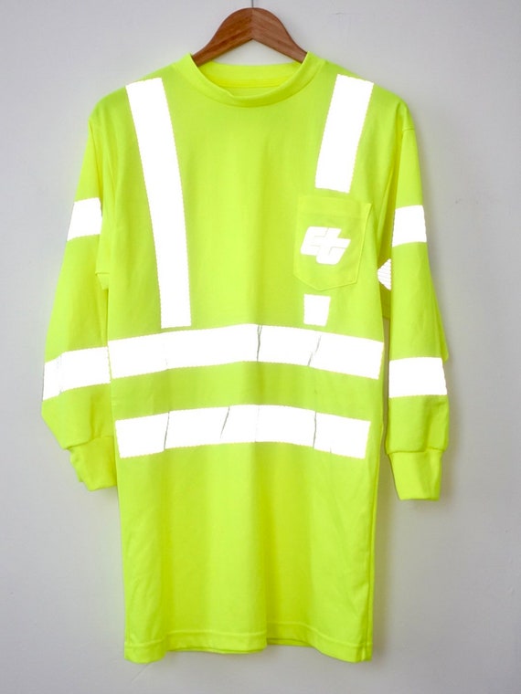VTG 2000s Cal Trans Neon Yellow Safety Shirt Sz. M Me… - Gem