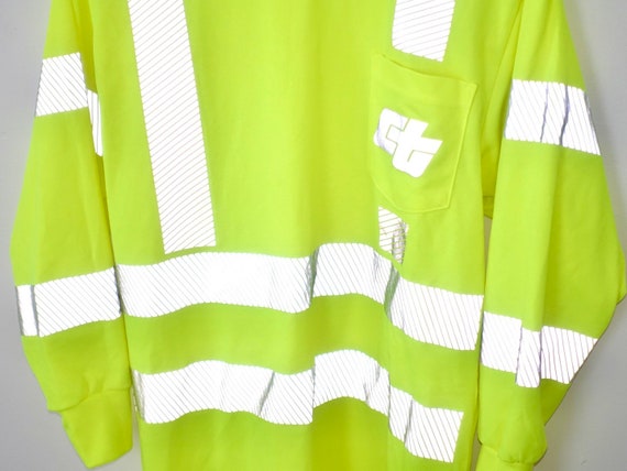 VTG 2000s Cal Trans Neon Yellow Safety Shirt Sz. M Me… - Gem