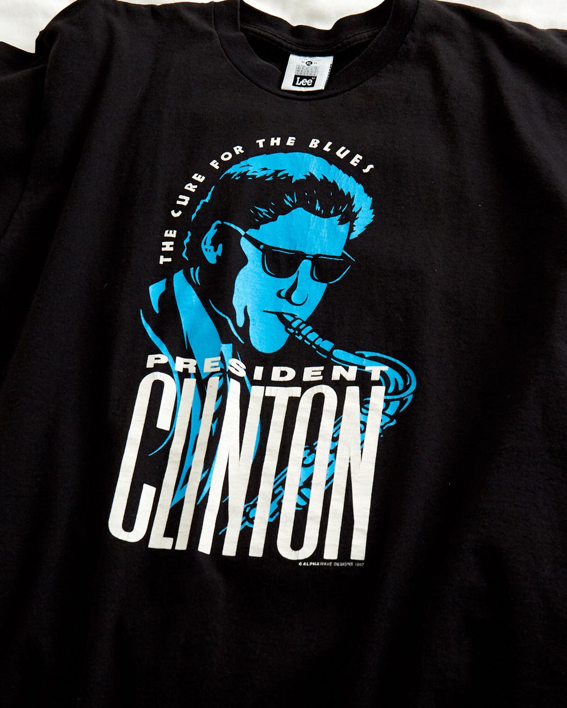 VTG 1992 Bill Clinton T Shirt Sz. XL Extra Large Black Tee - Etsy UK