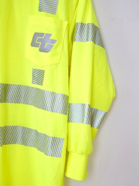 VTG 2000s Cal Trans Neon Yellow Safety Shirt Sz. M Me… - Gem