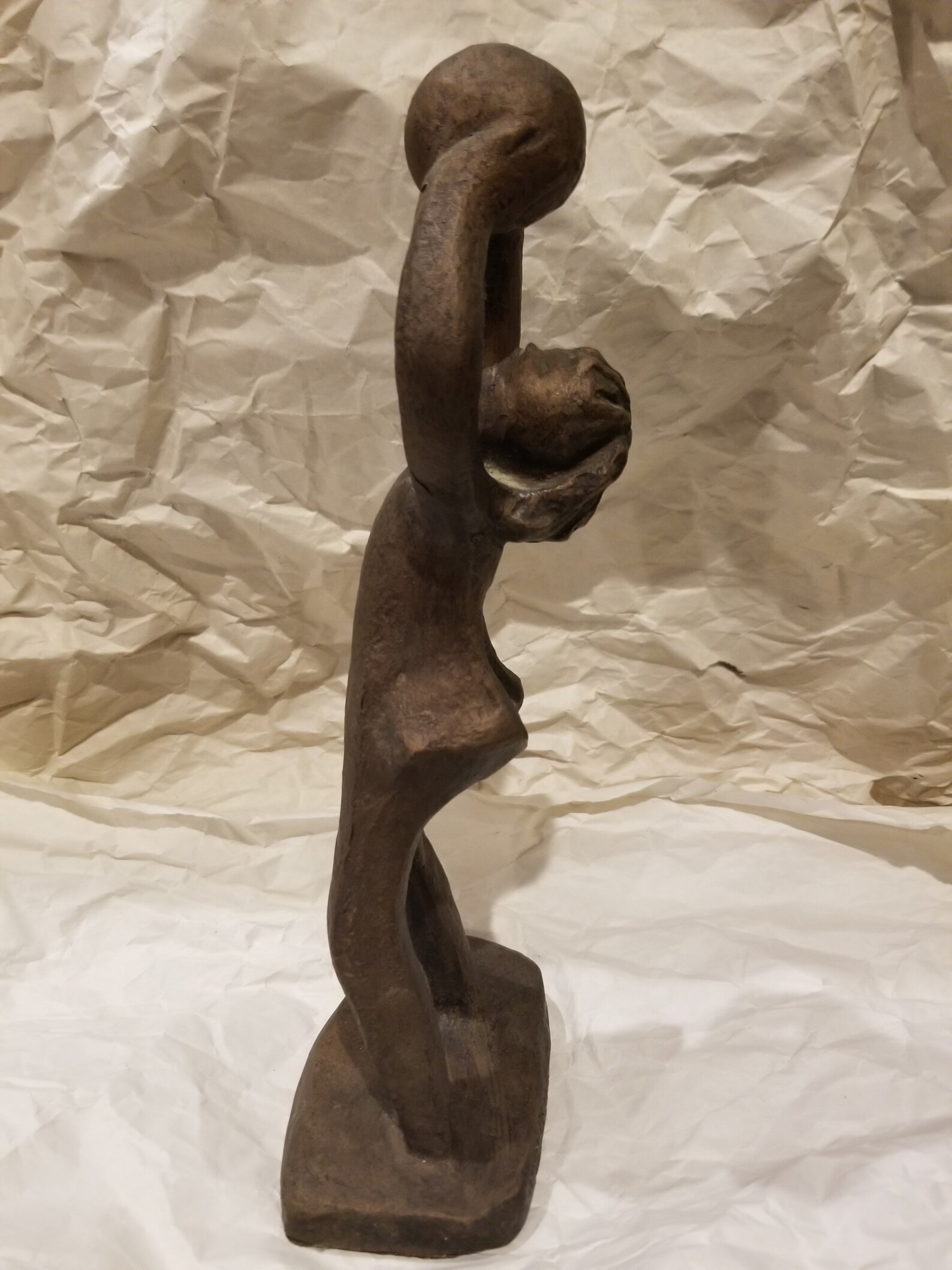 Austin Prod Inc Sculpture Girl With Ball-signed Klara Sever 1970-rare ...