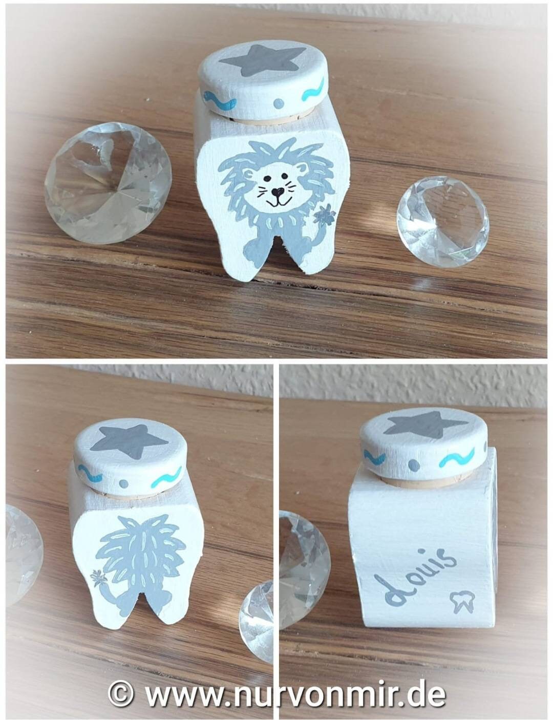 Tooth Box Milk Tooth Box Lion Tooth Box in Tooth Shape - Etsy