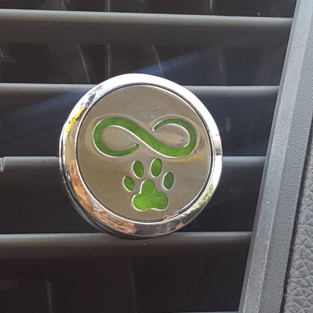 Paw Print Design With Infinity Sign Vent Clip Car Air - Etsy
