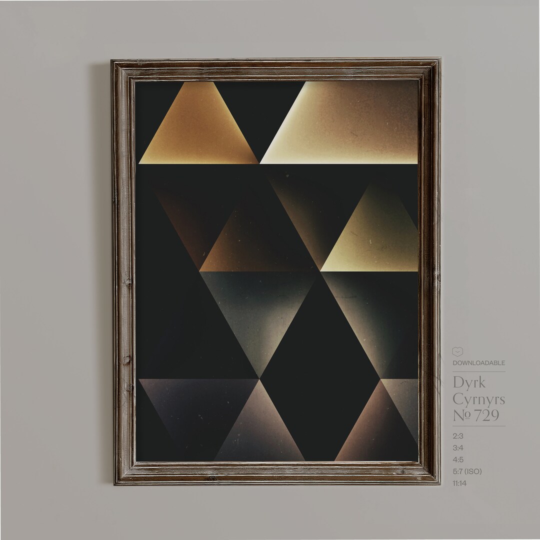 Printable Abstract Art DIY Geometric Wall Art Moody Modern Downloadable ...