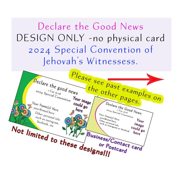Jw Contact Cards - Etsy