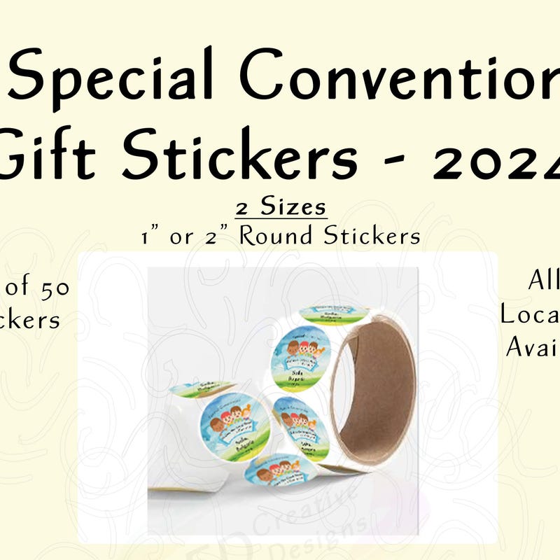 2025 Convention Stickers - Etsy