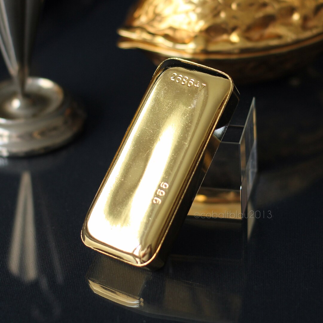 Gold Bar Bottle Opener, Gold Plated, Bullion Gold Ingot / Gold Decor ...
