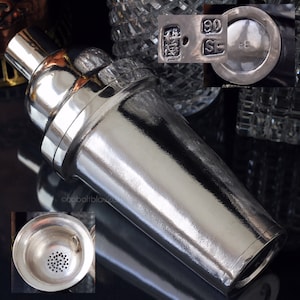 Vtg. Antique Chinese Export Silver Cocktail Shaker, Sing Fat, 900 ...