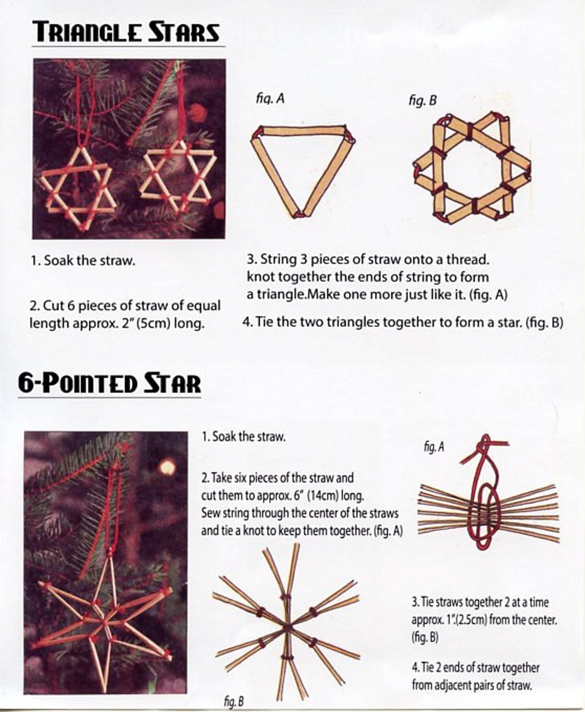 DIY Scandinavian Straw Kit for Making Your Own Straw Ornaments - Etsy