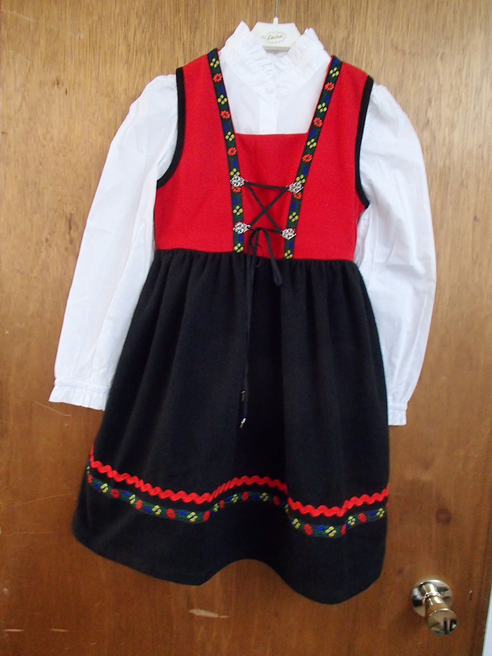 Norwegian Hardanger Style Costume Bunad Festdrakt Dress for Girls - Etsy