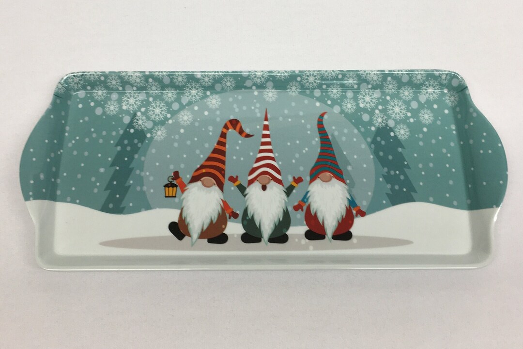 Serving Tray for Scandinavian Swedish Almond Cake Gnome Trio Elf Tomte ...