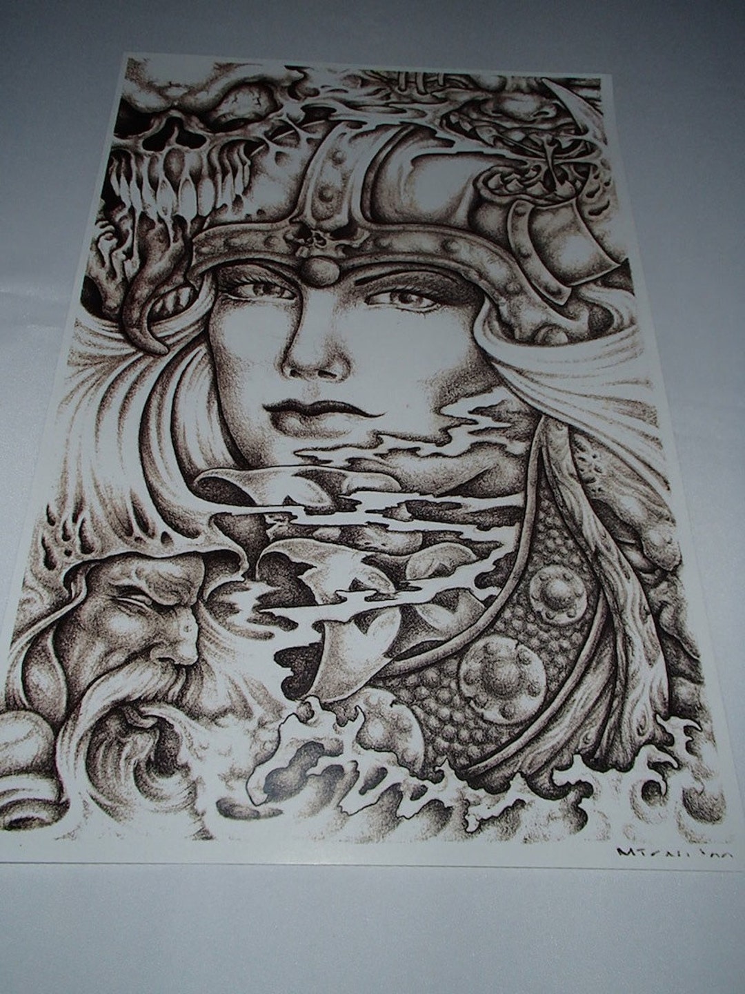 Freya, Goddess of Love, Viking Woman Shield Maiden Print ~ Poster With ...