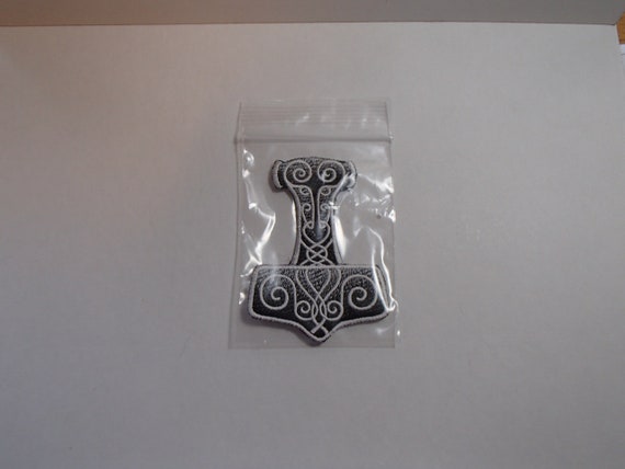 Norse Viking God Thor's Hammer Mjolnir Sew on Patch - Etsy