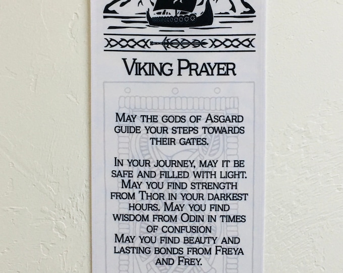 Scandinavian Swedish Norwegian Danish Wall Hanging Viking Prayer 25x9 ...
