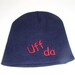 Scandinavian Norwegian Uff Da on Navy Blue Knit Hat #KH11 - Etsy
