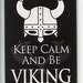 Scandinavian Norse Viking Magnet Keep Calm and Be Viking | Etsy