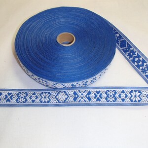 Swedish Cotton Fabric Ribbon Trim 5 Yard Piece Nordic Star - Etsy