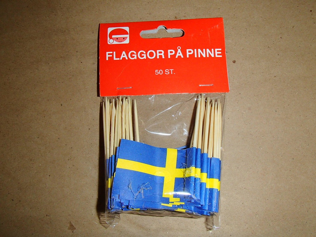 Scandinavian Flag Tooth Picks - Package of 50 - Norway Sweden Finland ...