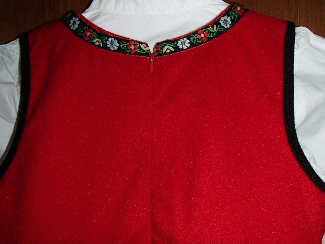 Norwegian Hardanger Style Costume Bunad Festdrakt Dress for - Etsy