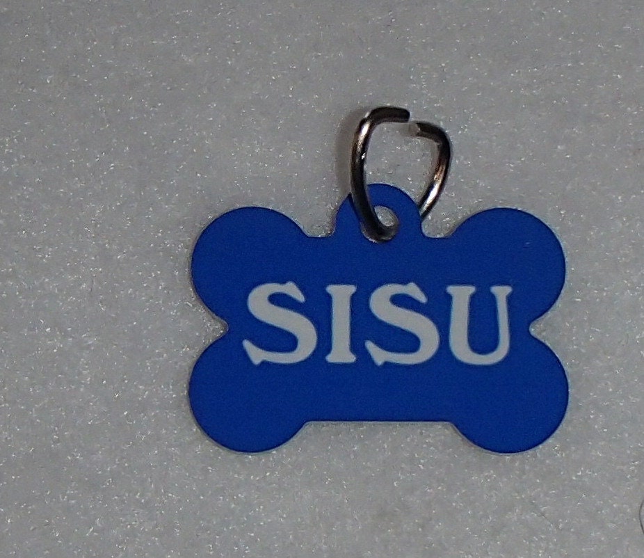 Dog Bone Shaped Pet Tag with Norway Sweden Finland Denmark | Etsy