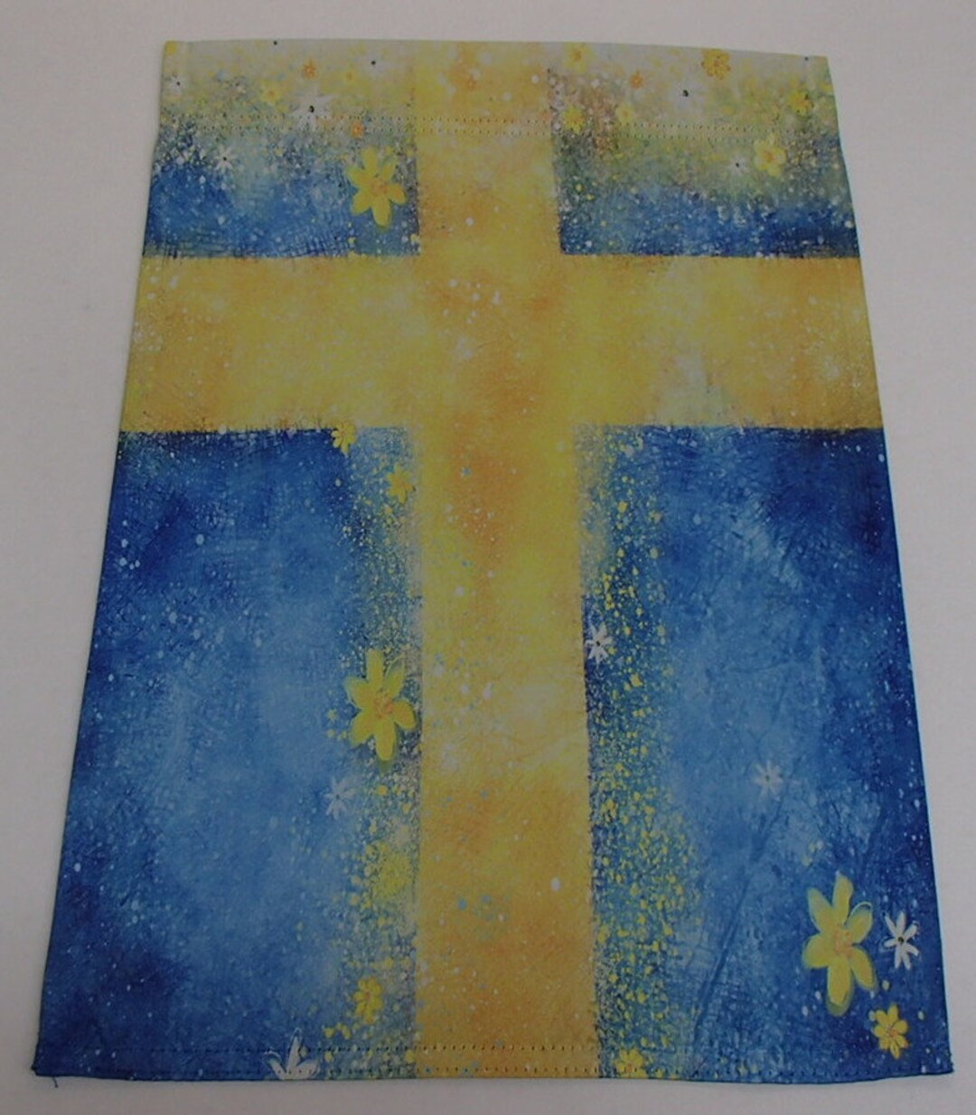 Garden Flag 12" X 17" - Sweden Flag With Flowers - Etsy