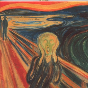 Norwegian Artist's Edvard Munch's the Scream Ceramic Tile ~ Trivet ...