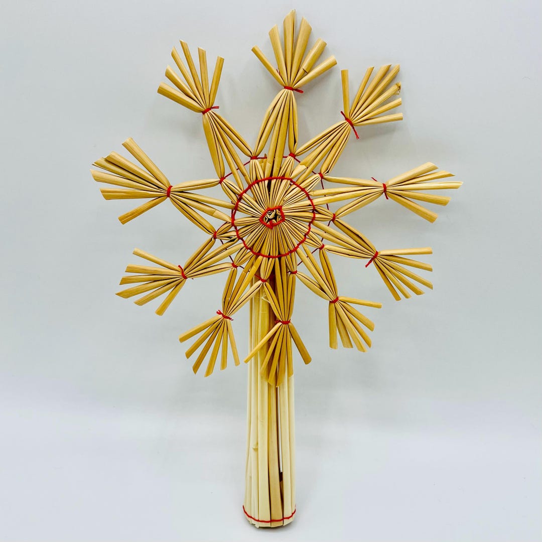 Scandinavian Straw Tree Top 9" High - Etsy