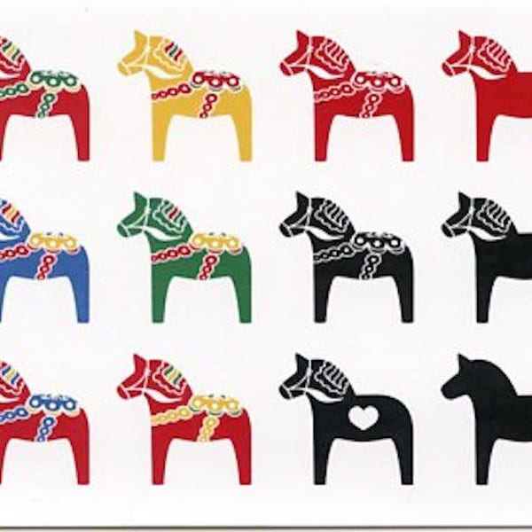 Ikea Dala Horse - Etsy