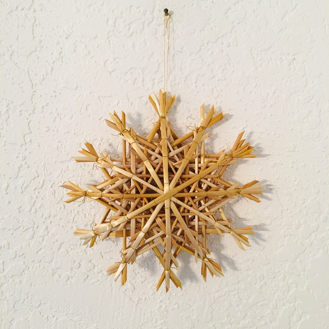 Scandinavian Nordic Straw Star 7 1/2" - Etsy