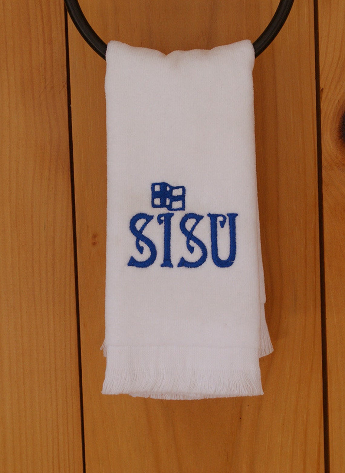 Scandinavian Finnish Sisu & Finland Flag Embroidered Towel - Etsy