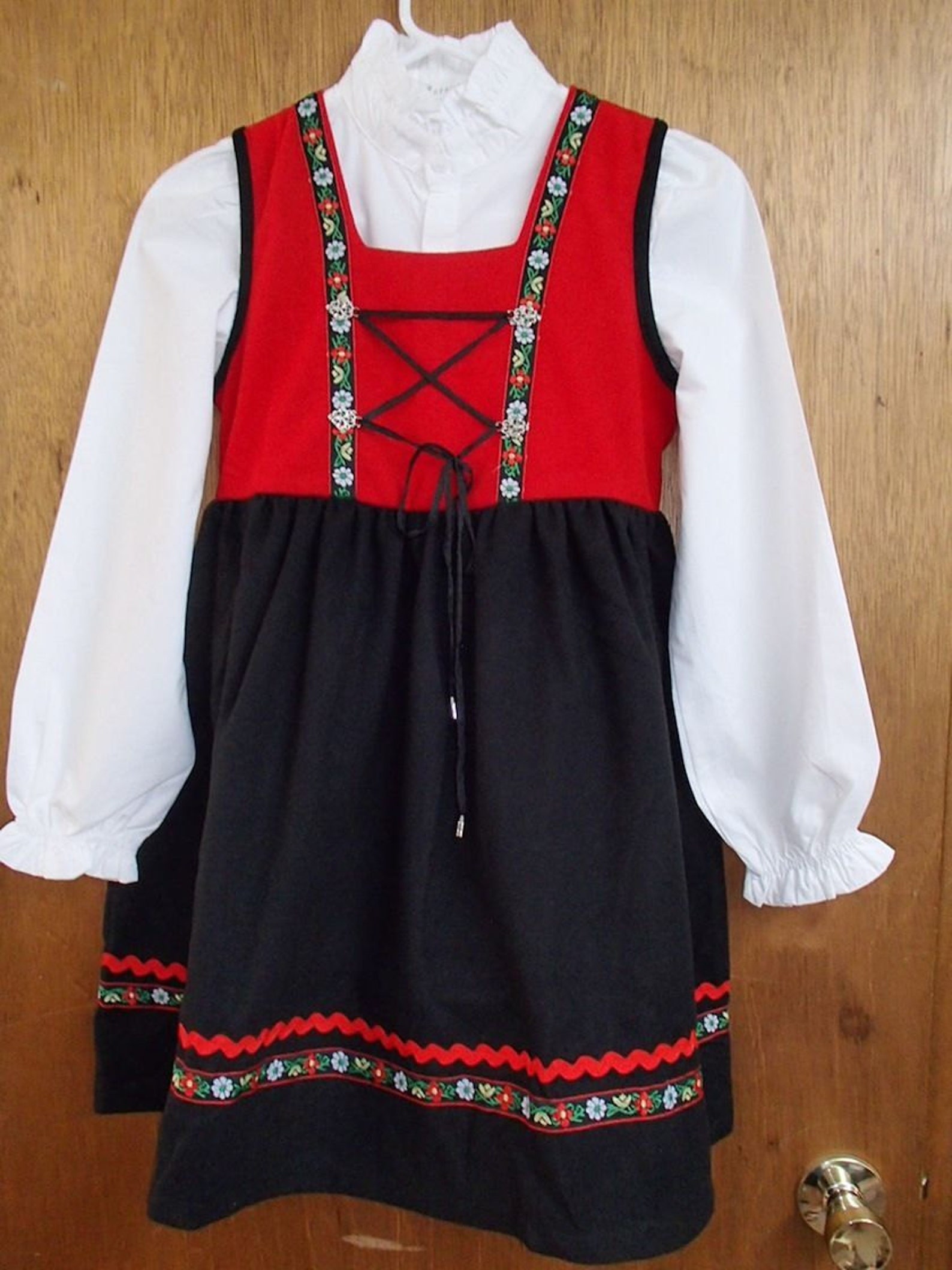 Norwegian Hardanger Style Costume Bunad Festdrakt Dress for - Etsy