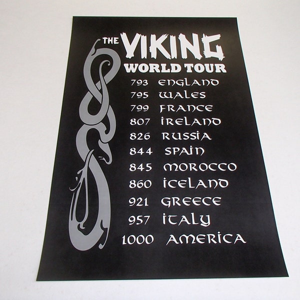 Viking World Tour Poster - Etsy