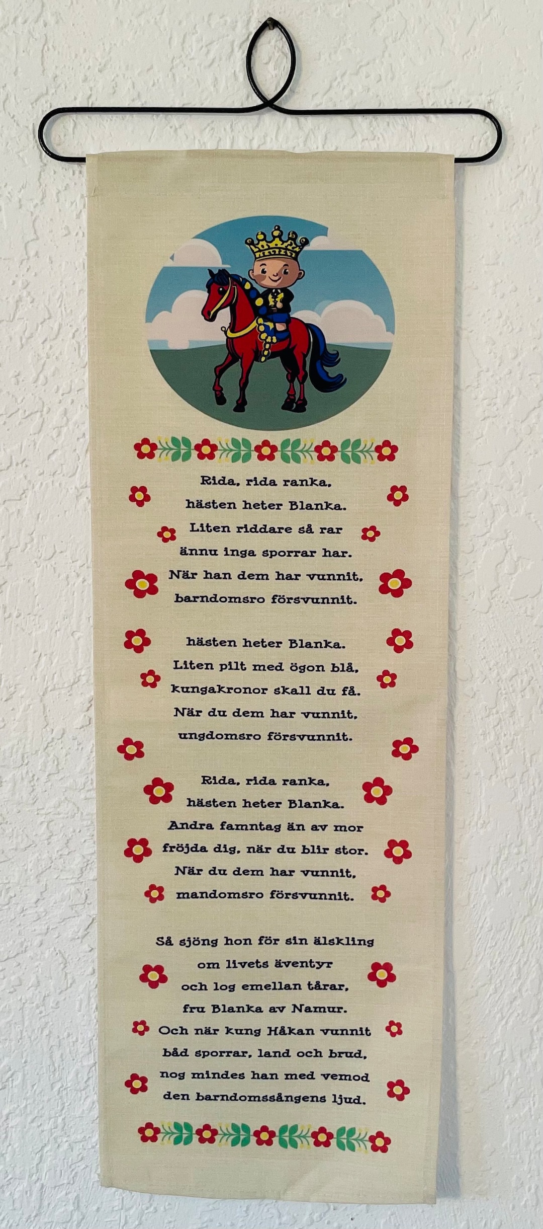 Scandinavian Swedish Rida Rida Ranka Wall Hanging - Etsy