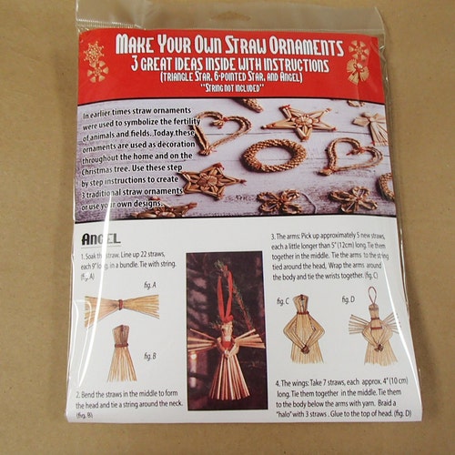 DIY Scandinavian Straw Kit for Making Your Own Straw Ornaments - Etsy