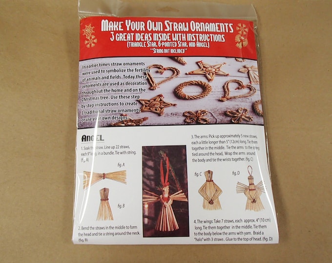 DIY Scandinavian Straw Kit for Making Your Own Straw Ornaments | Etsy