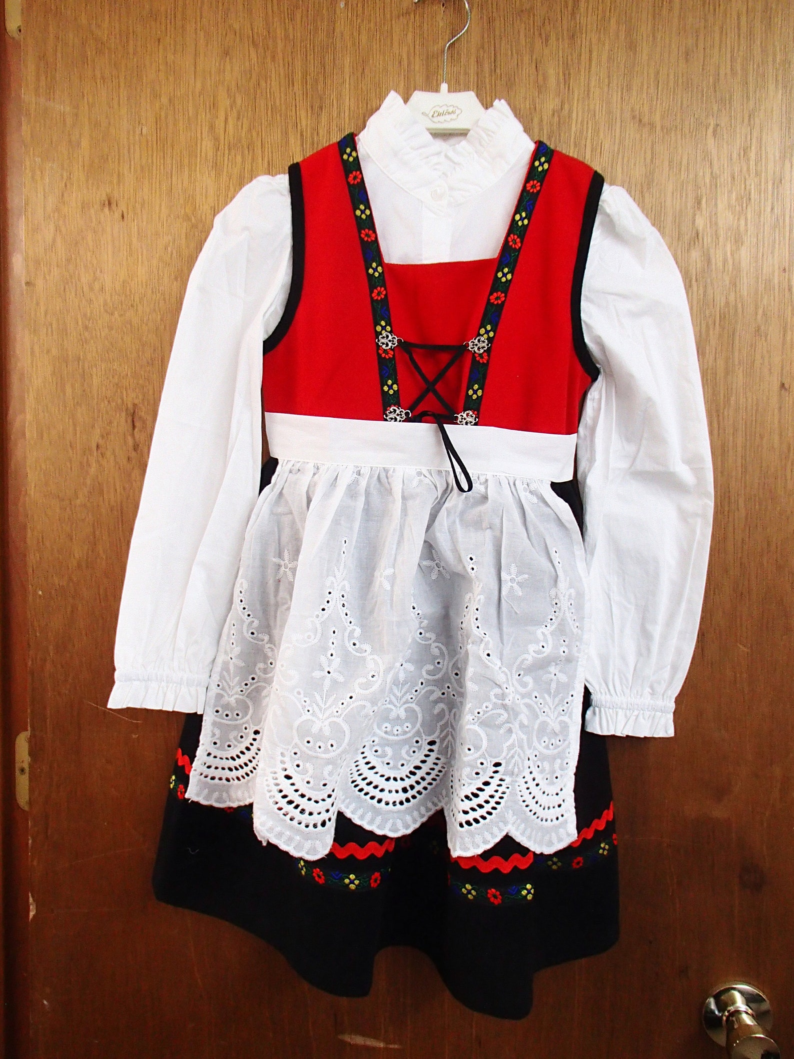 Norwegian Hardanger Style Costume Bunad Festdrakt Dress for Girls - Etsy