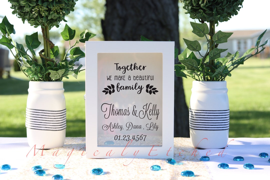 Sand Ceremony Wedding, Natural Wood Frame, Flip Top Opening, Sand Incl ...