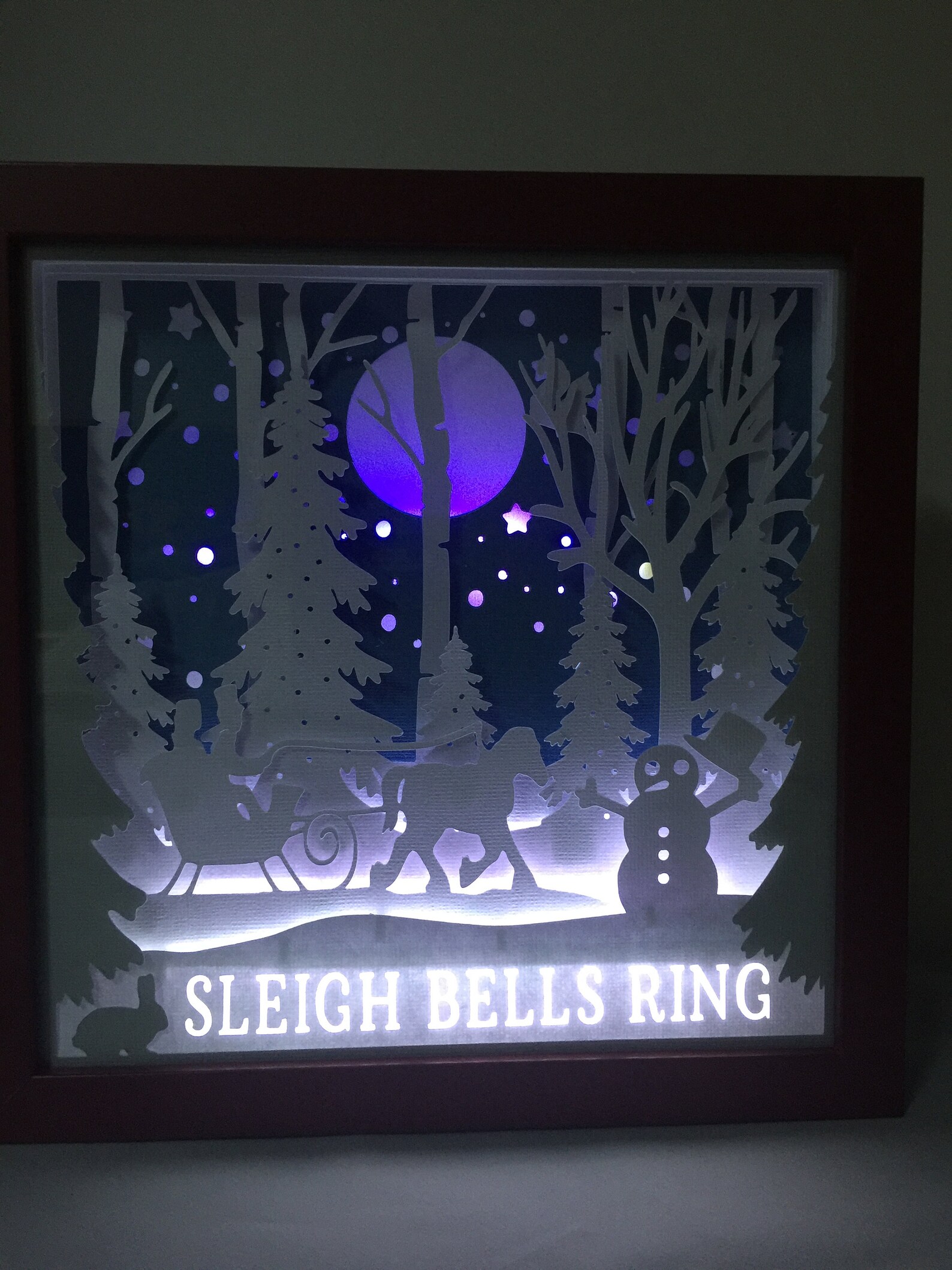 3D Paper Art Light Box, Night Light, Lighted Holiday Home Décor, LED - Etsy